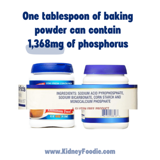 Phosphorus Free Baking Powder for CKD | Kidney Foodie