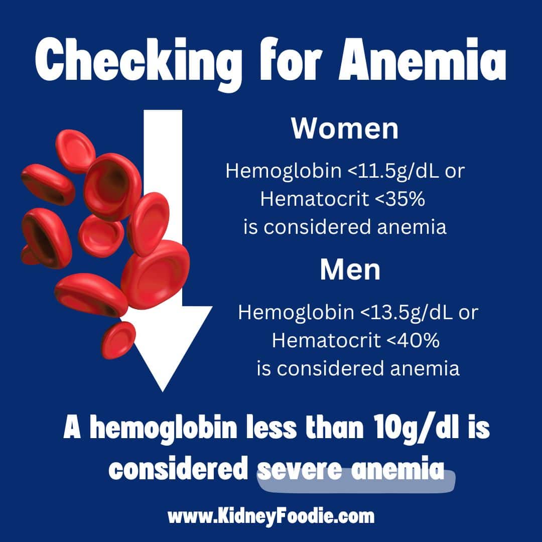 CKD and Anemia – Deciphering your anemia labs | Kidney Foodie