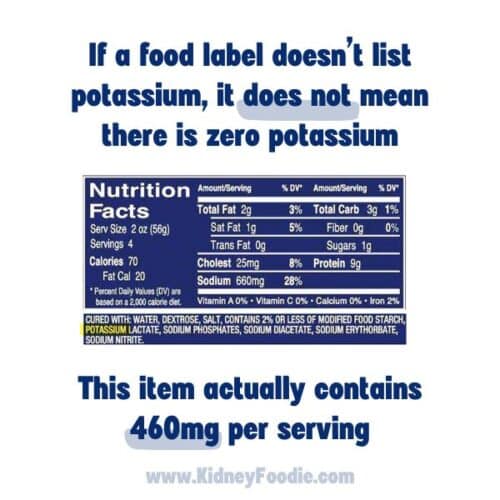 Potassium Food Labeling and CKD: What you Need to Know | Kidney Foodie